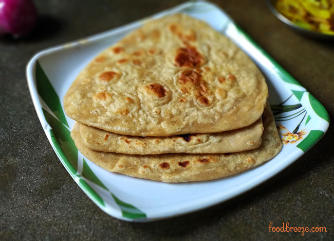 Paratha Recipe, How to make Plain Paratha - FoodBreeze